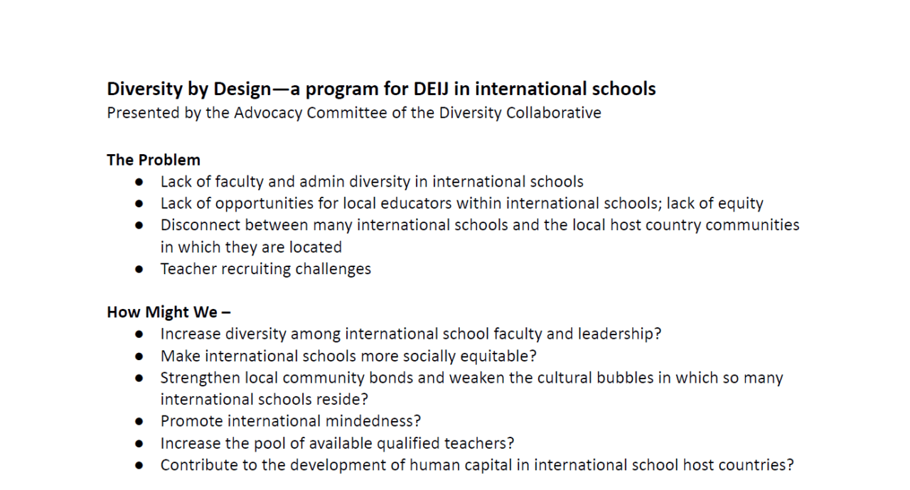 Diversity Collaborative | ISS