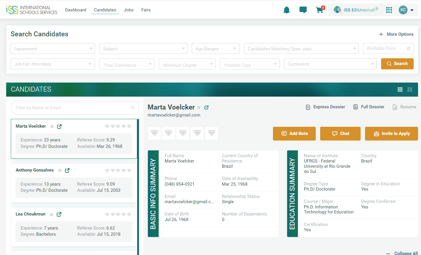 Hire an Educator | ISS